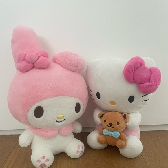Sanrio | Toys | Sanrio Set Of 2 My Melody Hello Kitty Wfriend Plushies ...